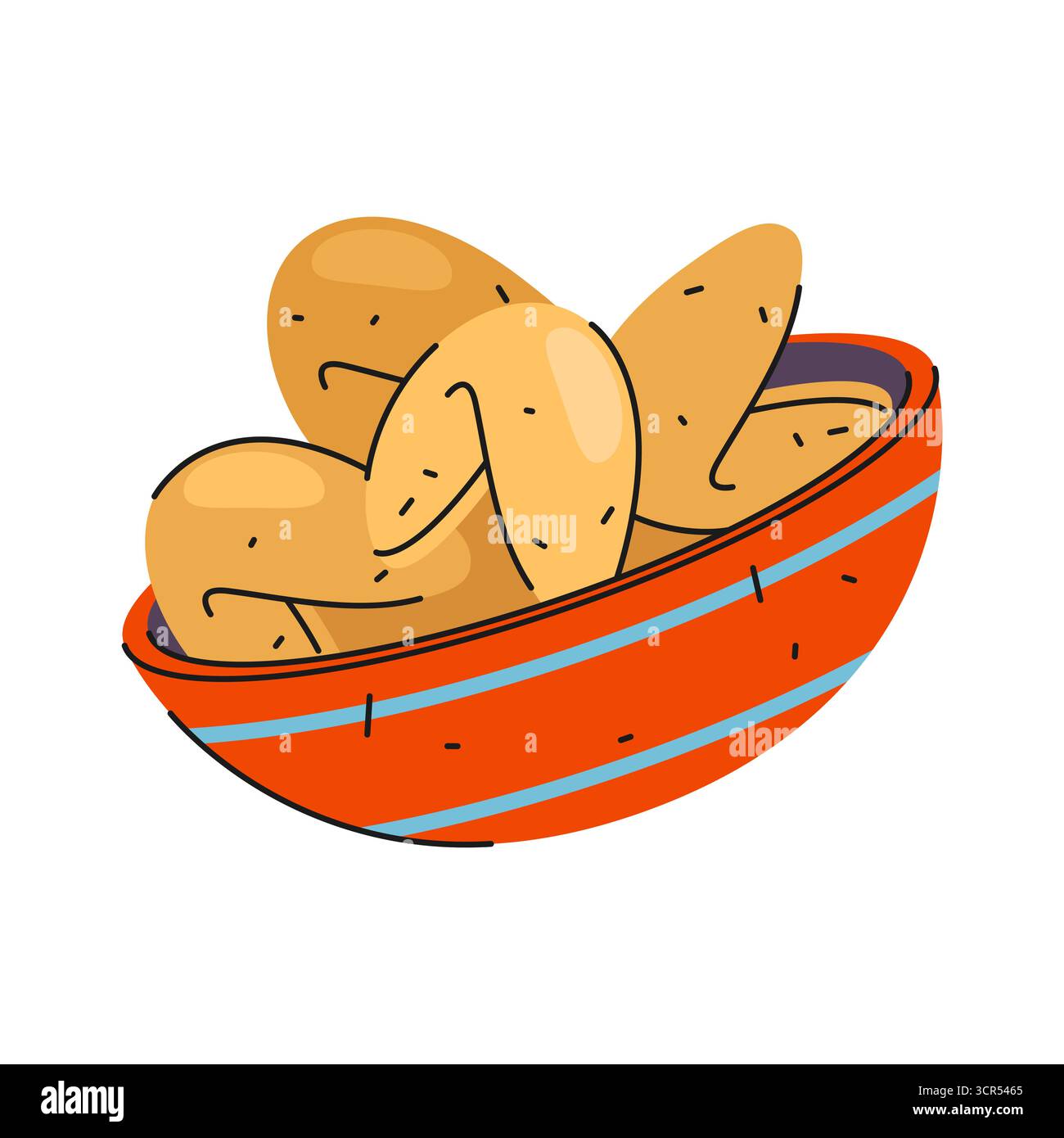 In bowl on buffet Stock Vector Images - Alamy