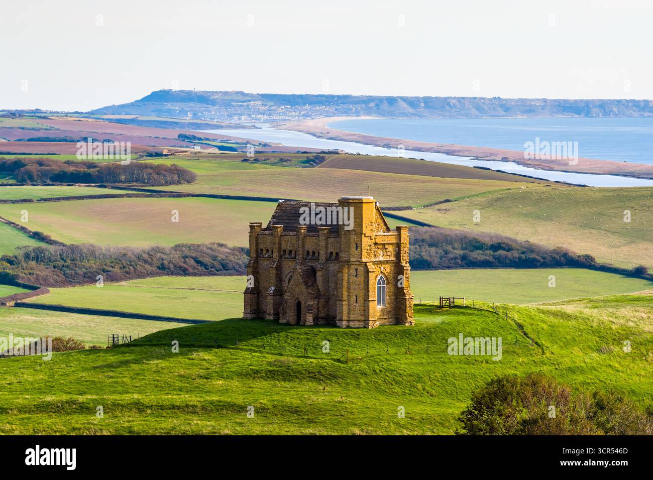 Abbotsbury, Dorset, UK. 29th September 2025. UK Weather: Aerial view of ...
