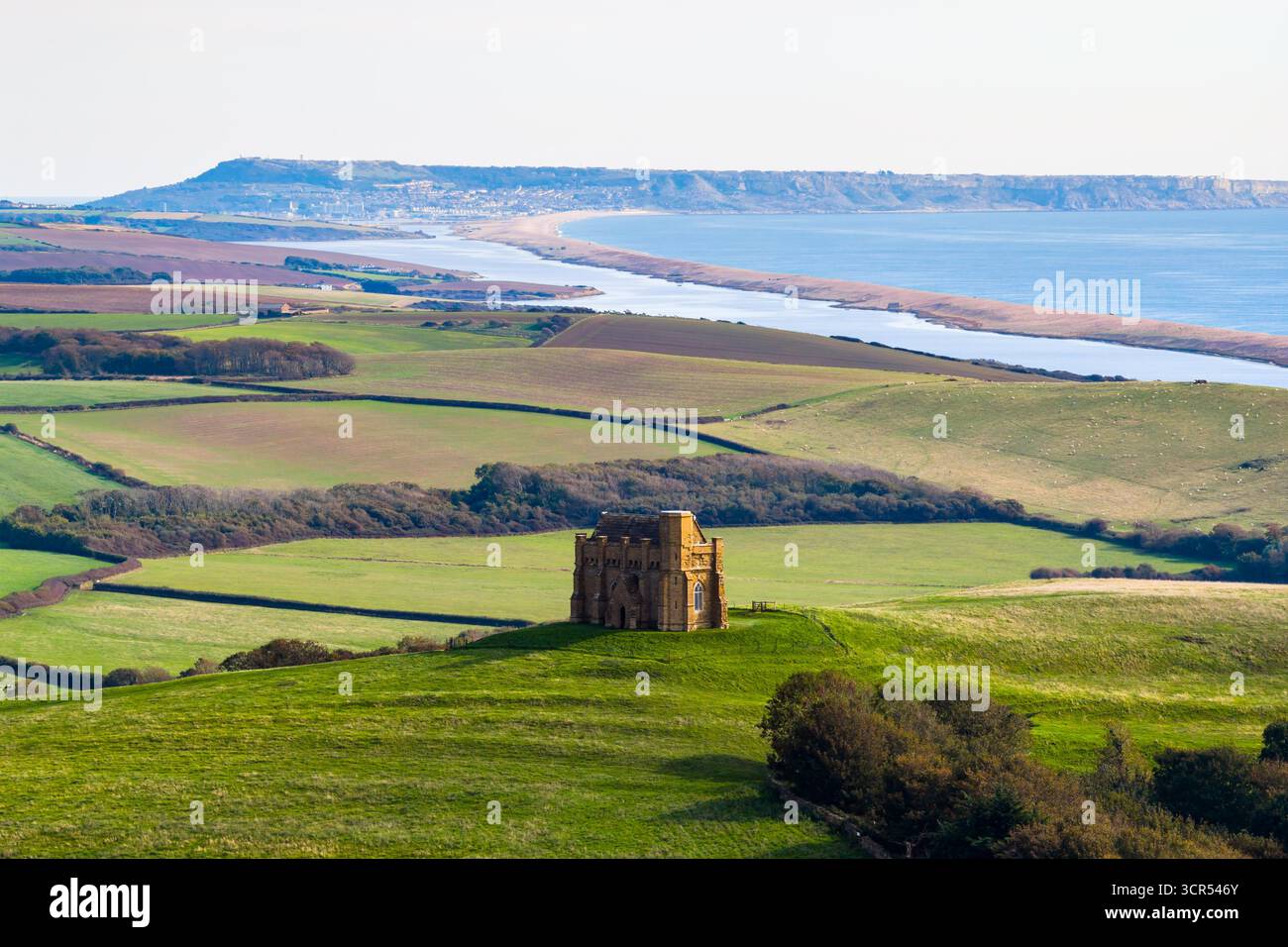 Abbotsbury, Dorset, UK. 29th September 2025. UK Weather: Aerial view of ...