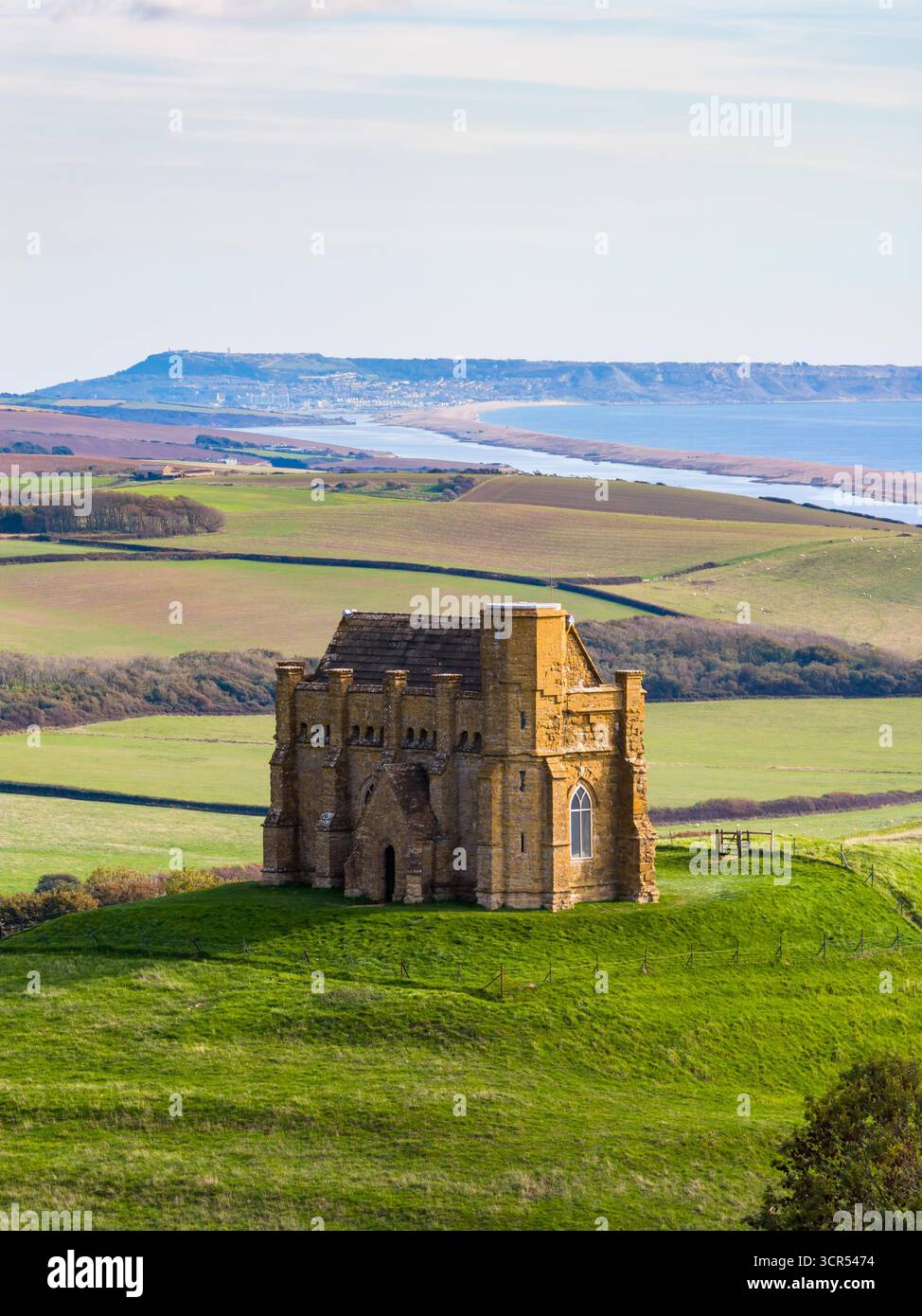 Abbotsbury, Dorset, UK. 29th September 2025. UK Weather: Aerial view of ...
