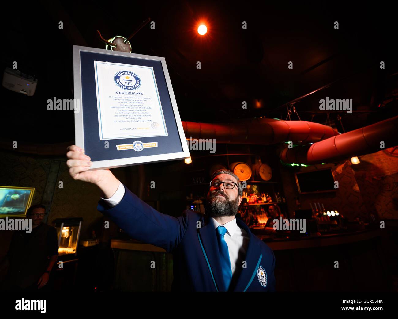 EDITORIAL USE ONLY Mark McKinley, Guinness World Records adjudicator ...