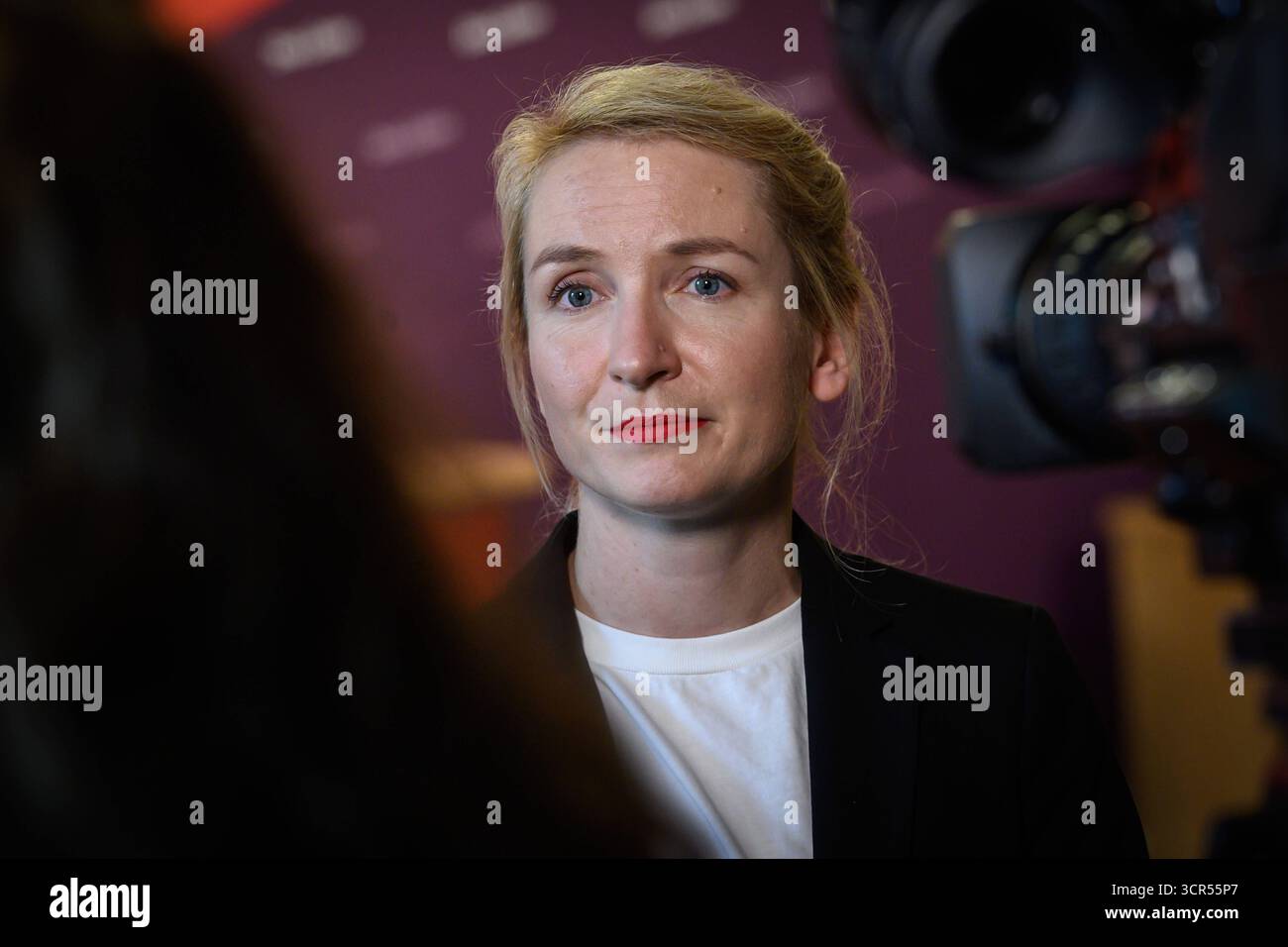 Berlin, Pressekonferenz Die Linke mit Ines Schwerdtner Ines Schwerdtner ...