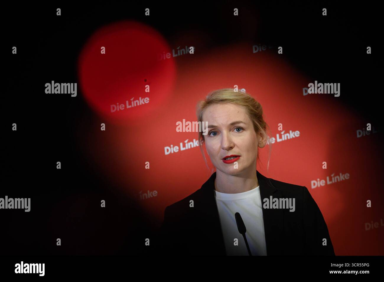 Berlin, Pressekonferenz Die Linke mit Ines Schwerdtner Ines Schwerdtner ...
