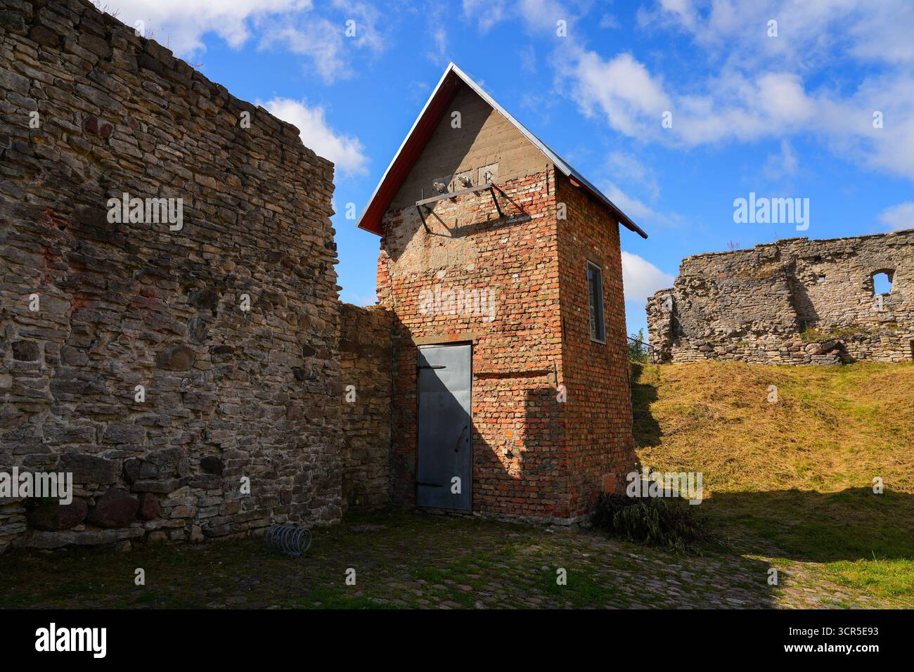 Haapsalu Episcopal Castle on the west coast of Estonia along the Baltic ...