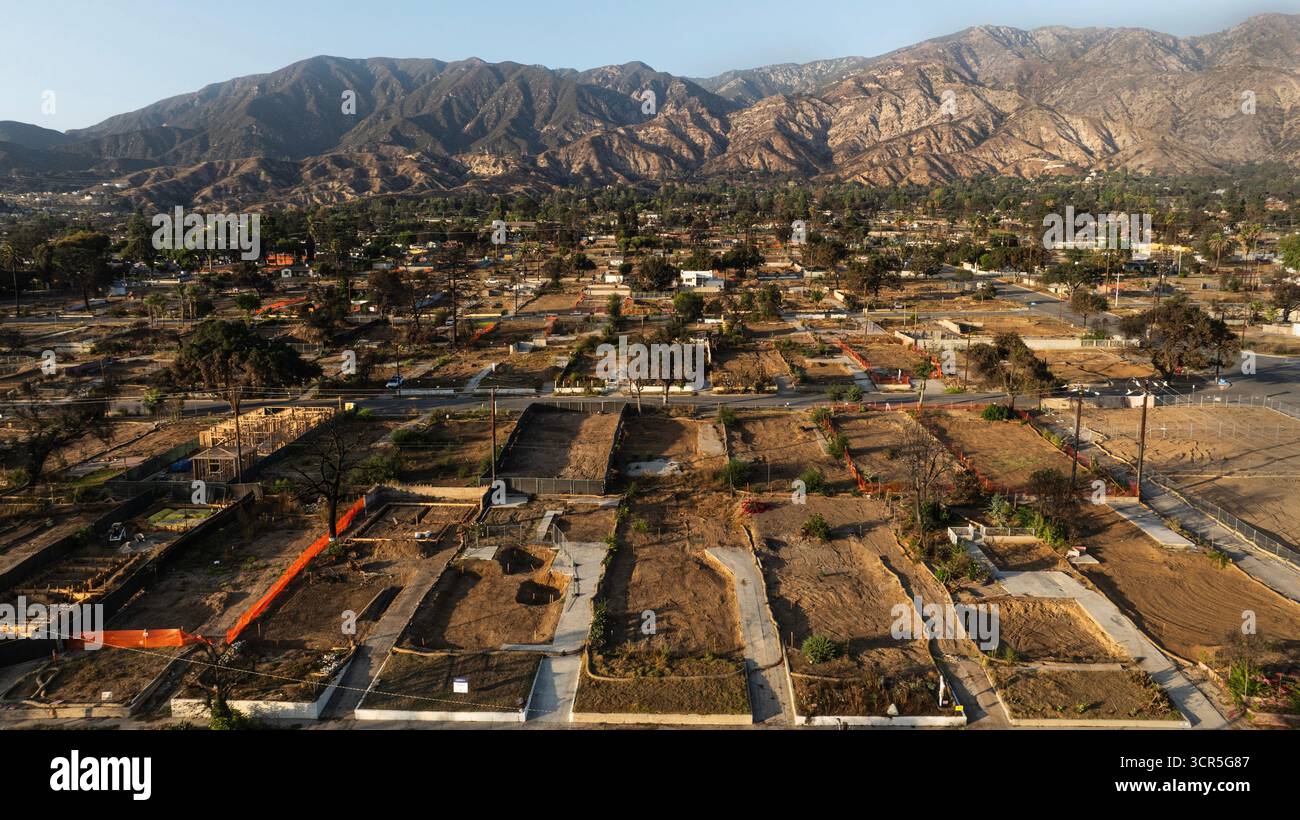 Altadena, USA. 28th Sep, 2025. Eight months after the Eaton Fire, much ...