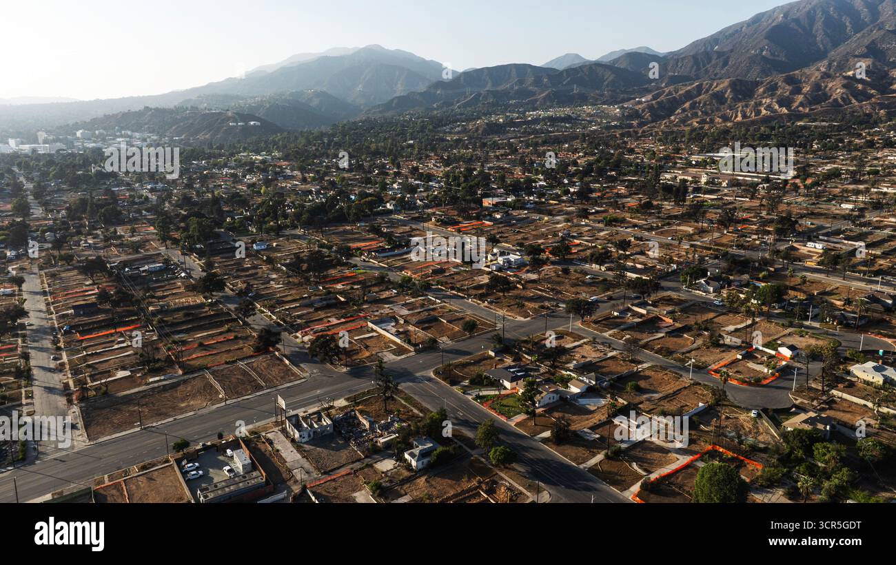 Altadena, USA. 28th Sep, 2025. Eight months after the Eaton Fire, much ...