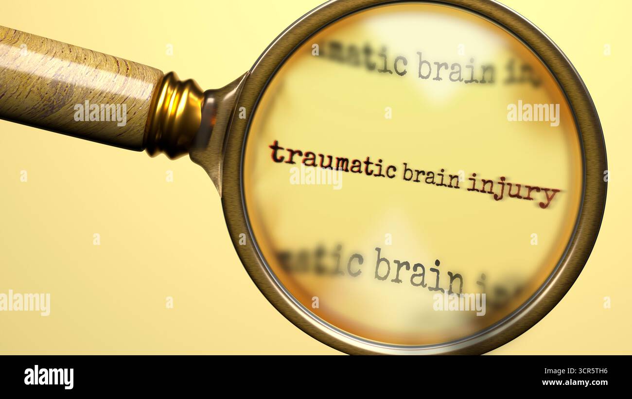 Traumatic Brain Injury under magnifying glass. Search, explore and ...