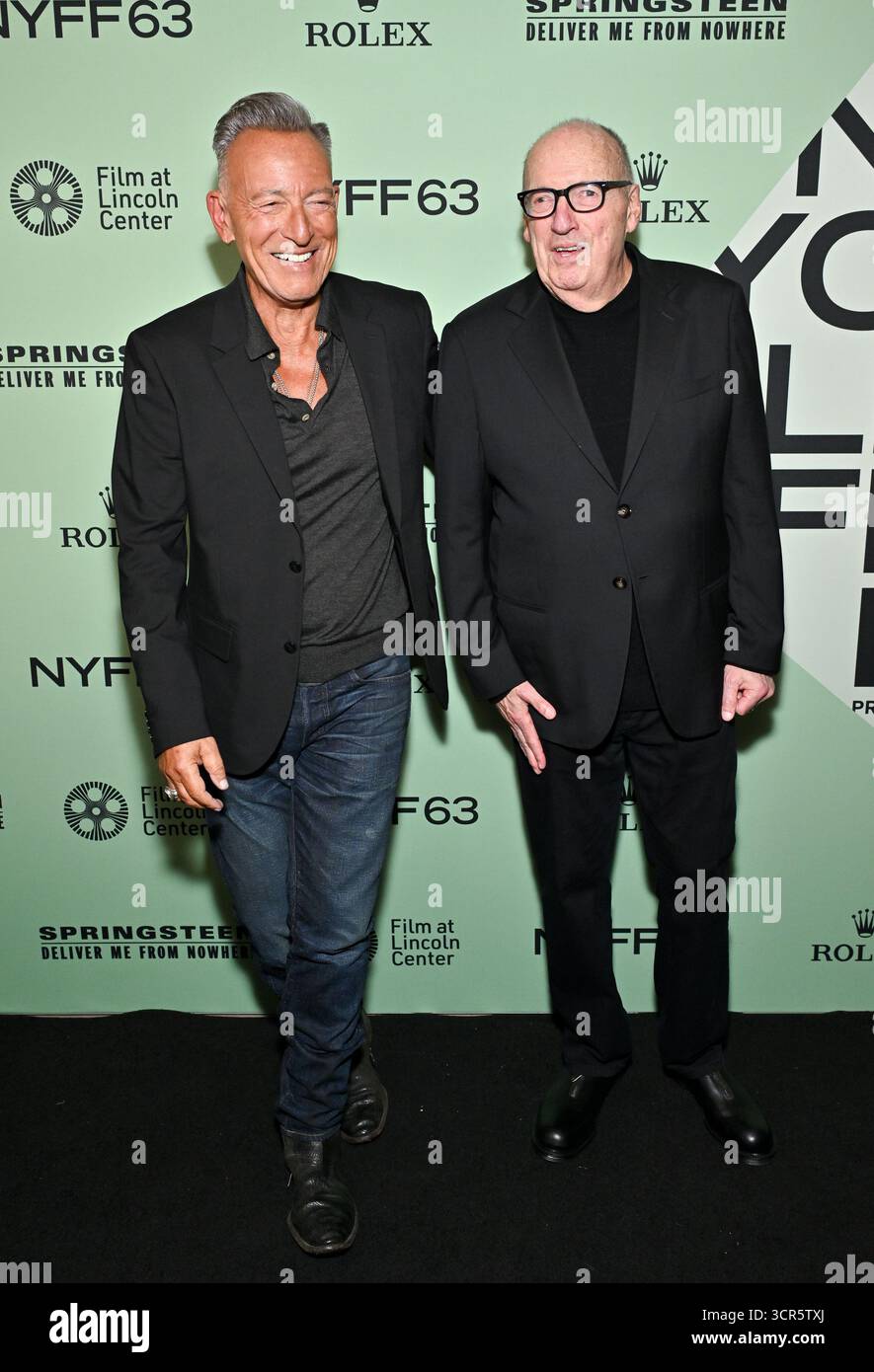 Bruce Springsteen, left, and Jon Landau attend the premiere of ...