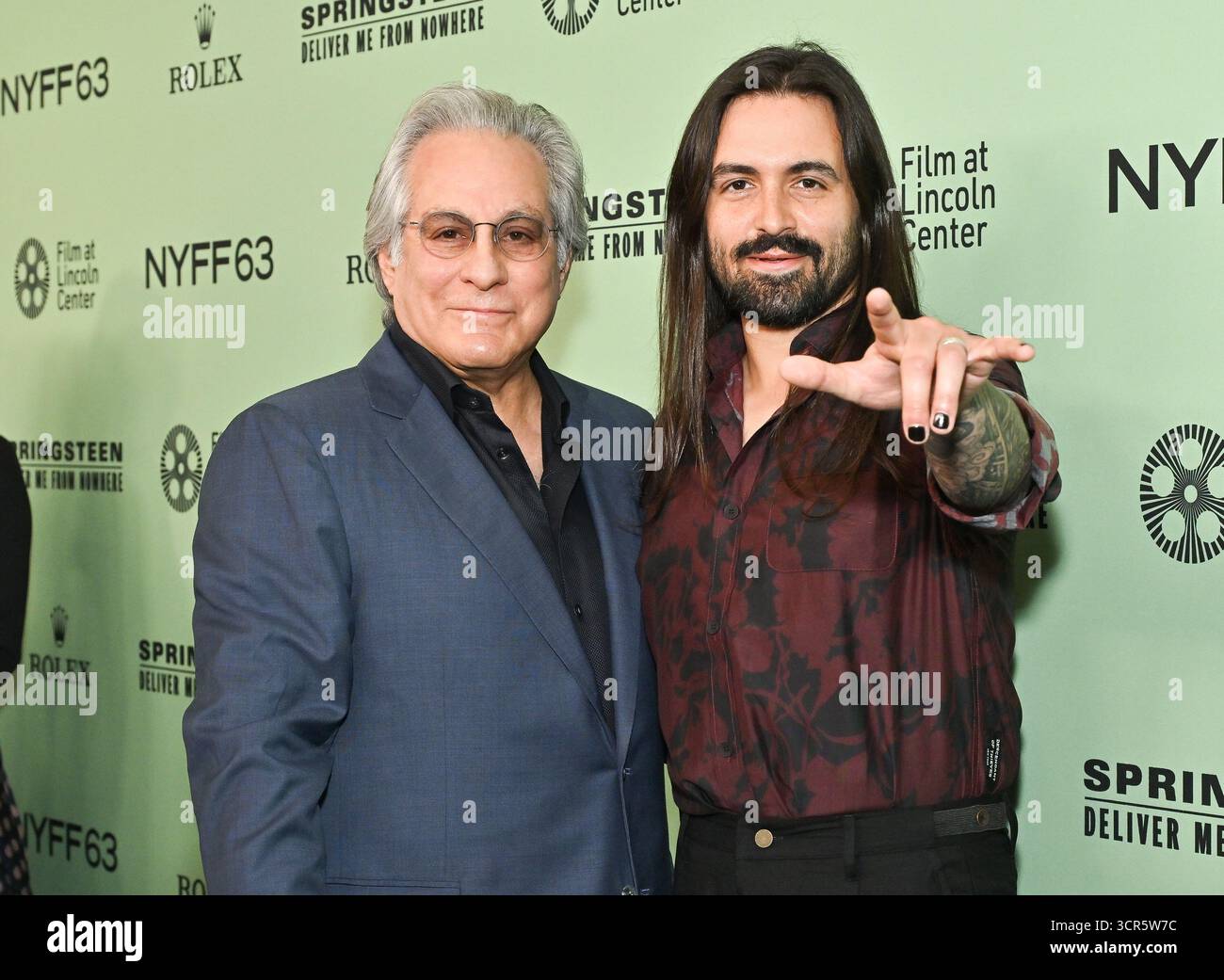 Max Weinberg, left, and Jay Weinberg attend the premiere of ...