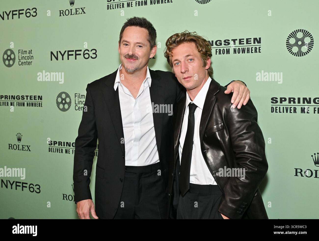 Scott Cooper, left, and Jeremy Allen White attend the premiere of ...