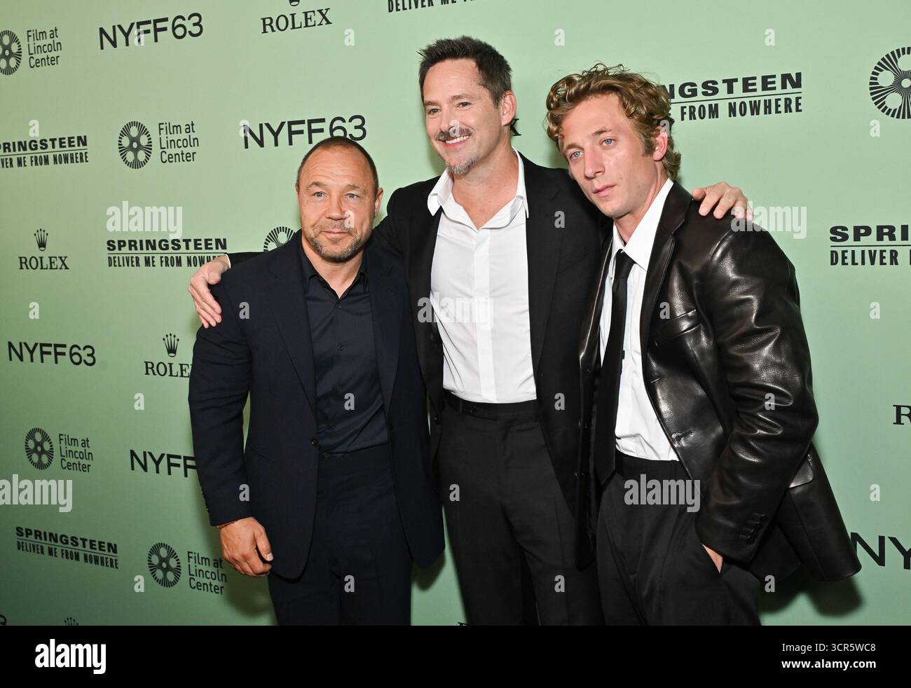 Stephen Graham, left, Scott Cooper and Jeremy Allen White attend the ...