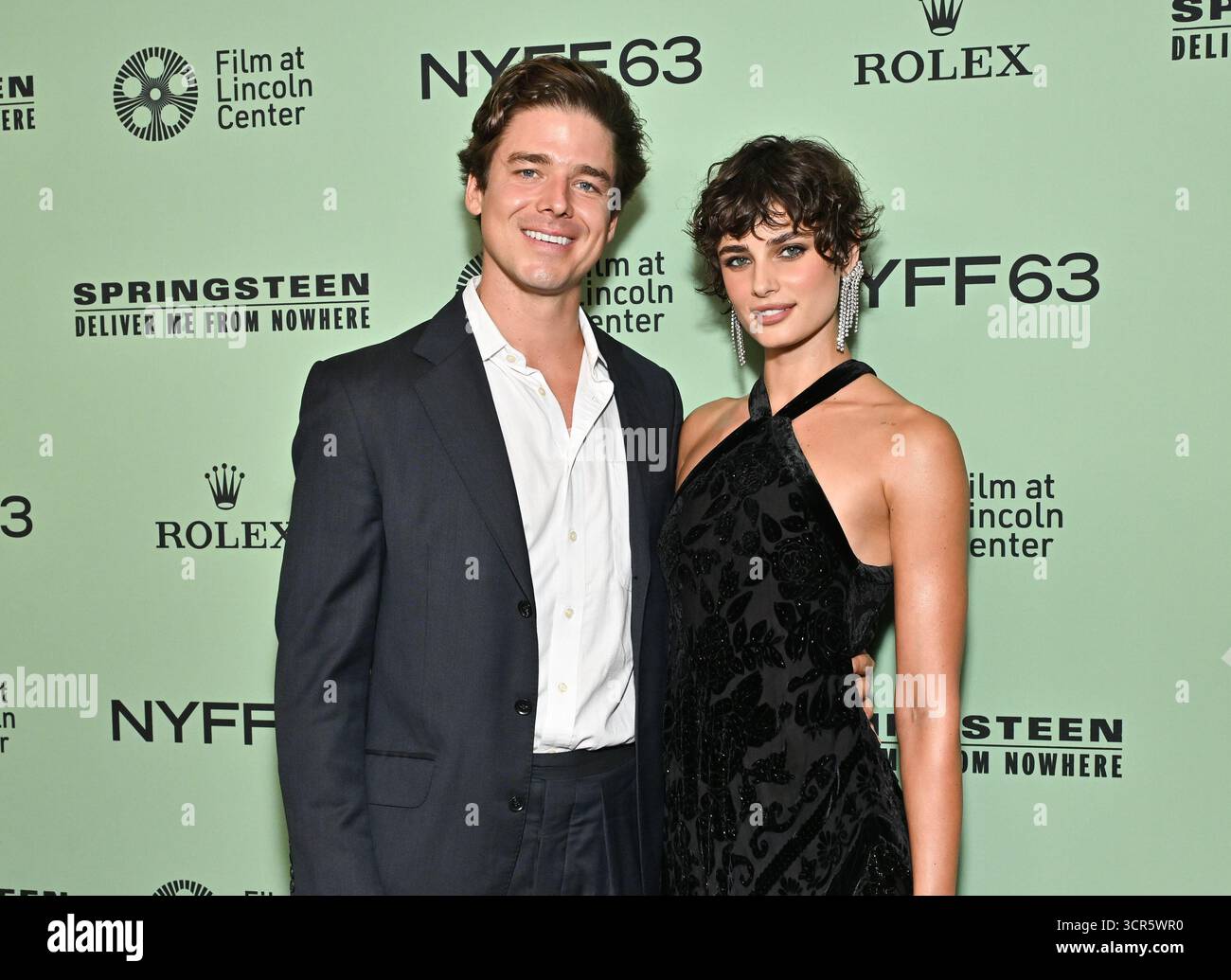Daniel Fryer, left, and Taylor Hill attend the premiere of "Springsteen ...