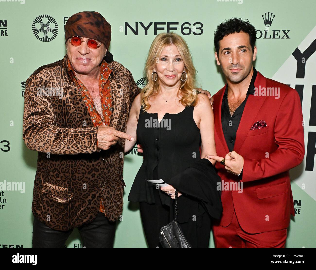 Steven Van Zandt, left, Maureen Van Zandt and Johnny Cannizzaro attend the premiere of ...