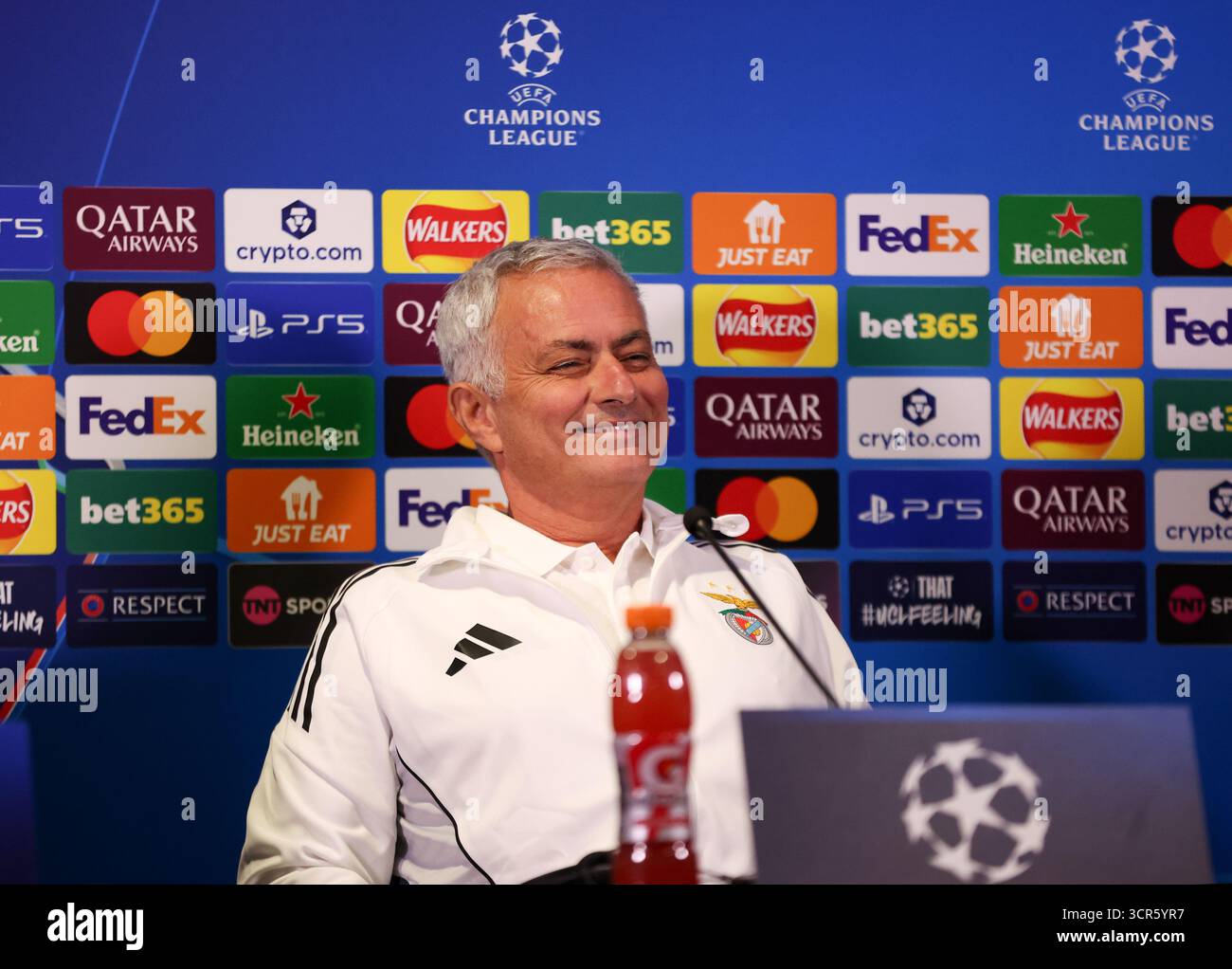 Benfica manager Jose Mourinho during a press conference at Stamford ...