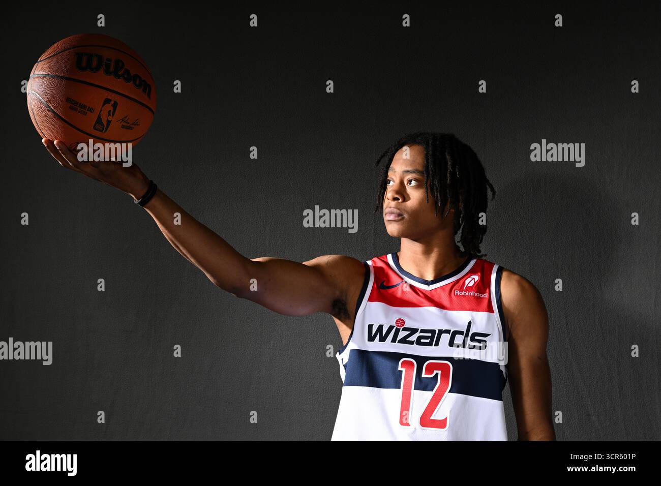 Washington Wizards guard Tre Johnson (12) poses for a photo during the ...