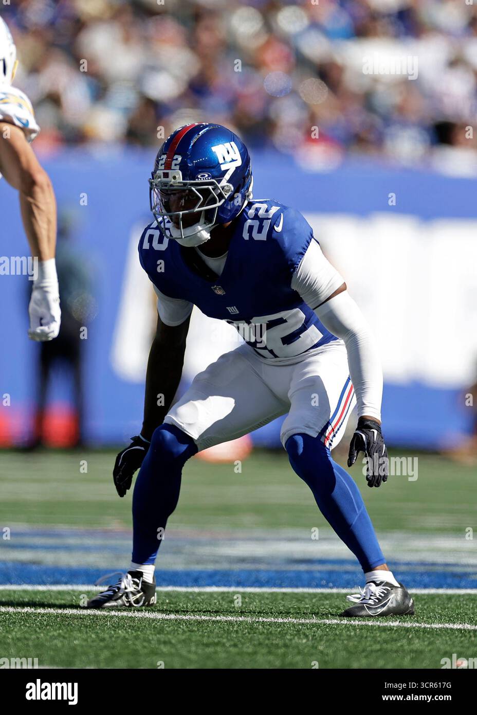 New York Giants cornerback Andru Phillips (22) defends during an NFL ...