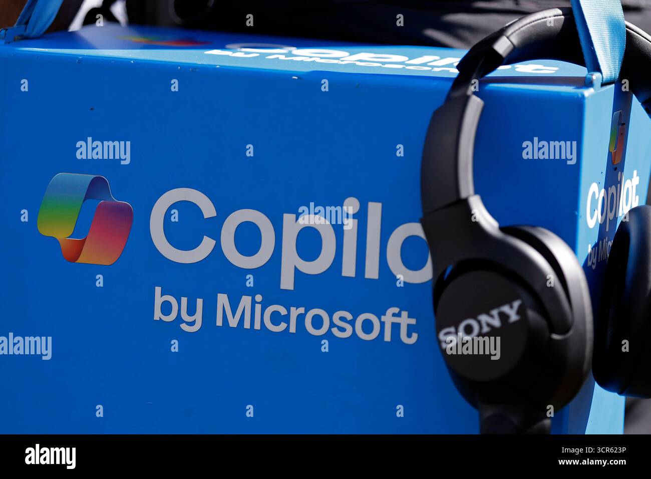 Sony headphones are seen with a Copilot my Microsoft instant replay ...