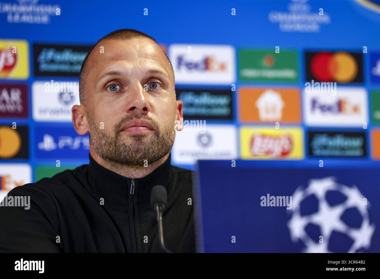 MARSEILLE - Ajax coach John Heitinga during the MD-1 press conference at the Stade Velodrome ...