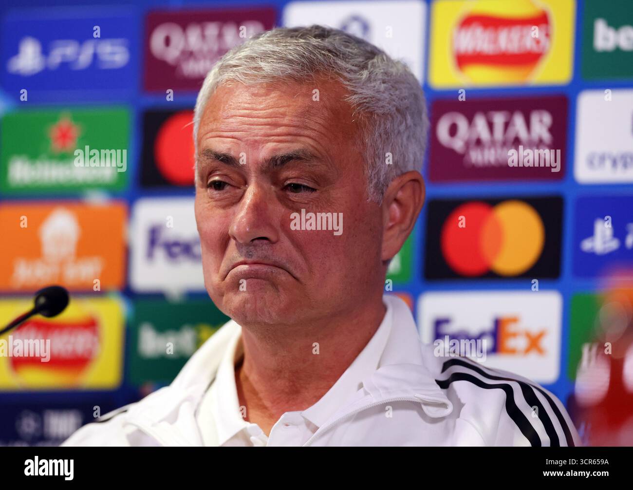 Benfica manager Jose Mourinho during a press conference at Stamford ...