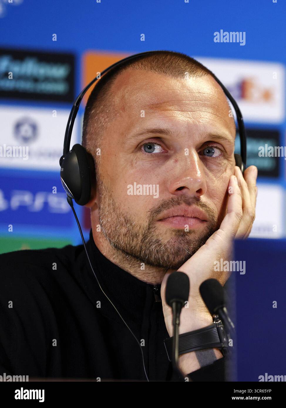 MARSEILLE - Ajax coach John Heitinga during the MD-1 press conference ...