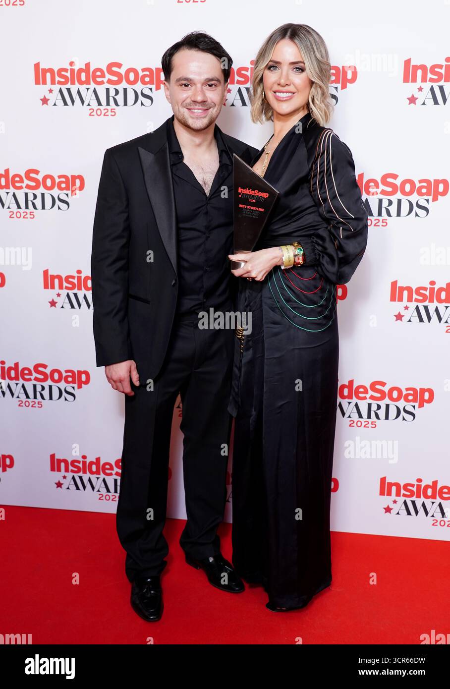 Harry Visinoni (left) and Sally Carman-Duttine with the Best Storyline ...