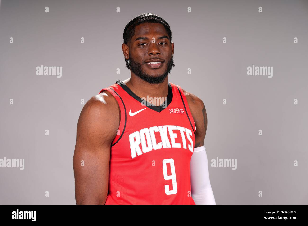 Houston Rockets' Cameron Matthews poses for a photograph during an NBA ...