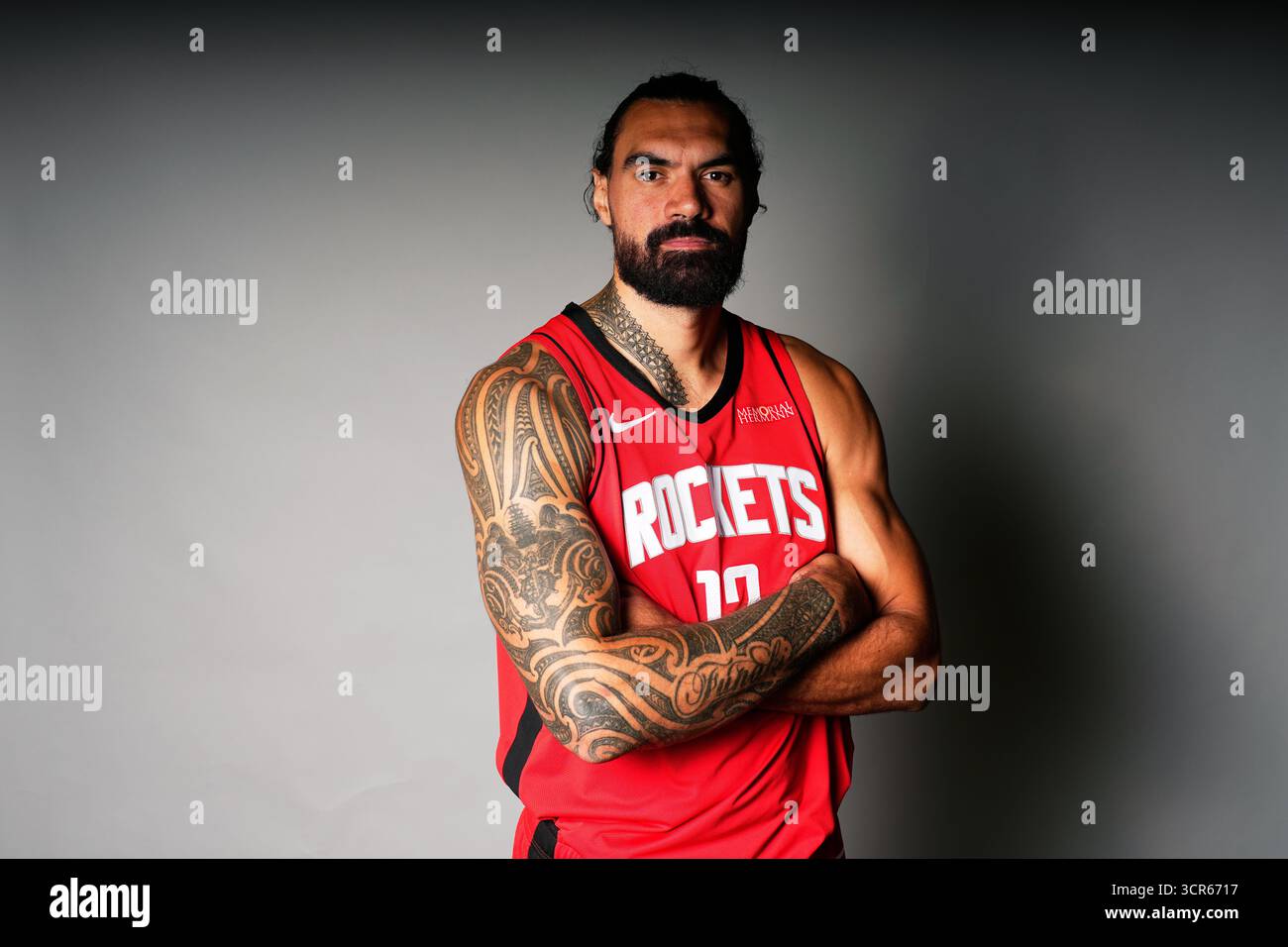 Houston Rockets' Steven Adams poses for a photograph during an NBA ...