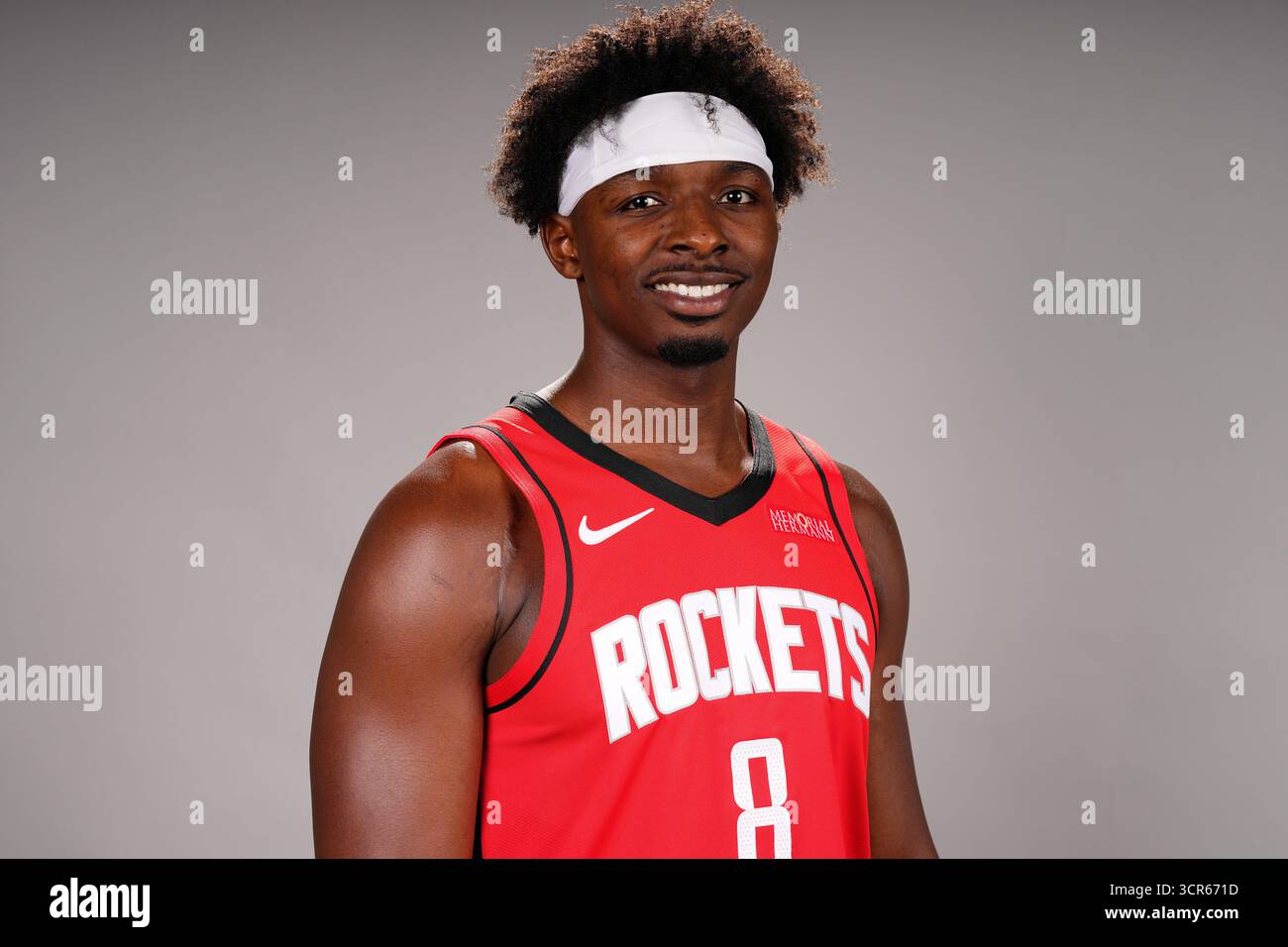 Houston Rockets' Jae'Sean Tate poses for a photograph during an NBA ...