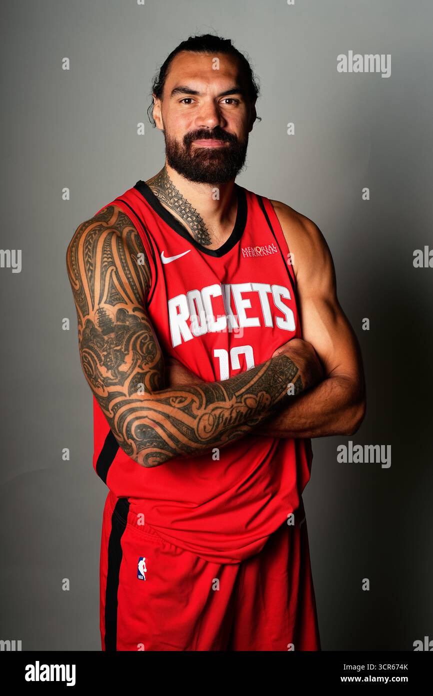 Houston Rockets' Steven Adams poses for a photograph during an NBA ...