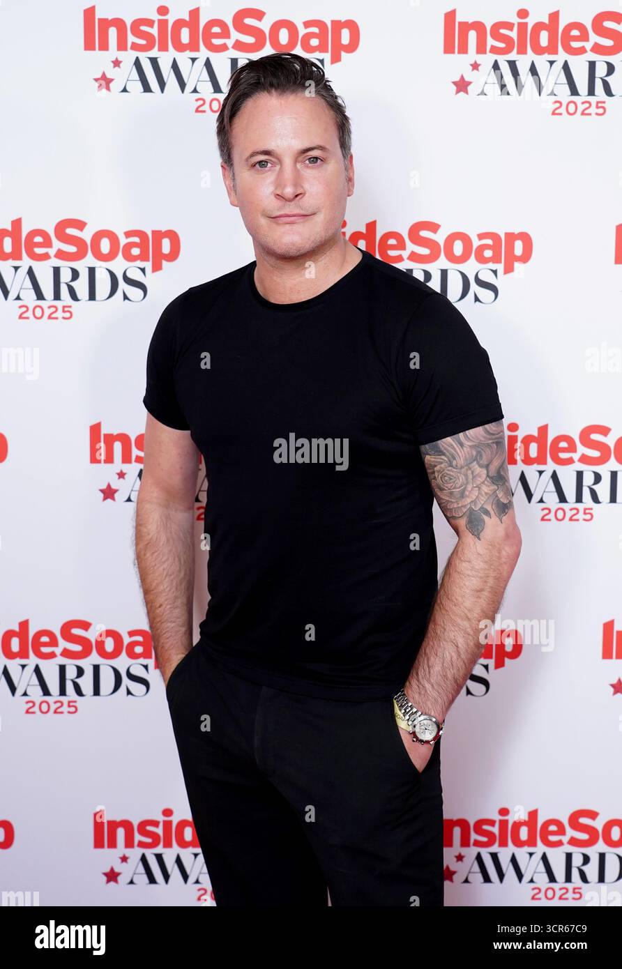 Gary Lucy attends the Inside Soap Awards at One Ninetyfour in Piccadilly, central London ...