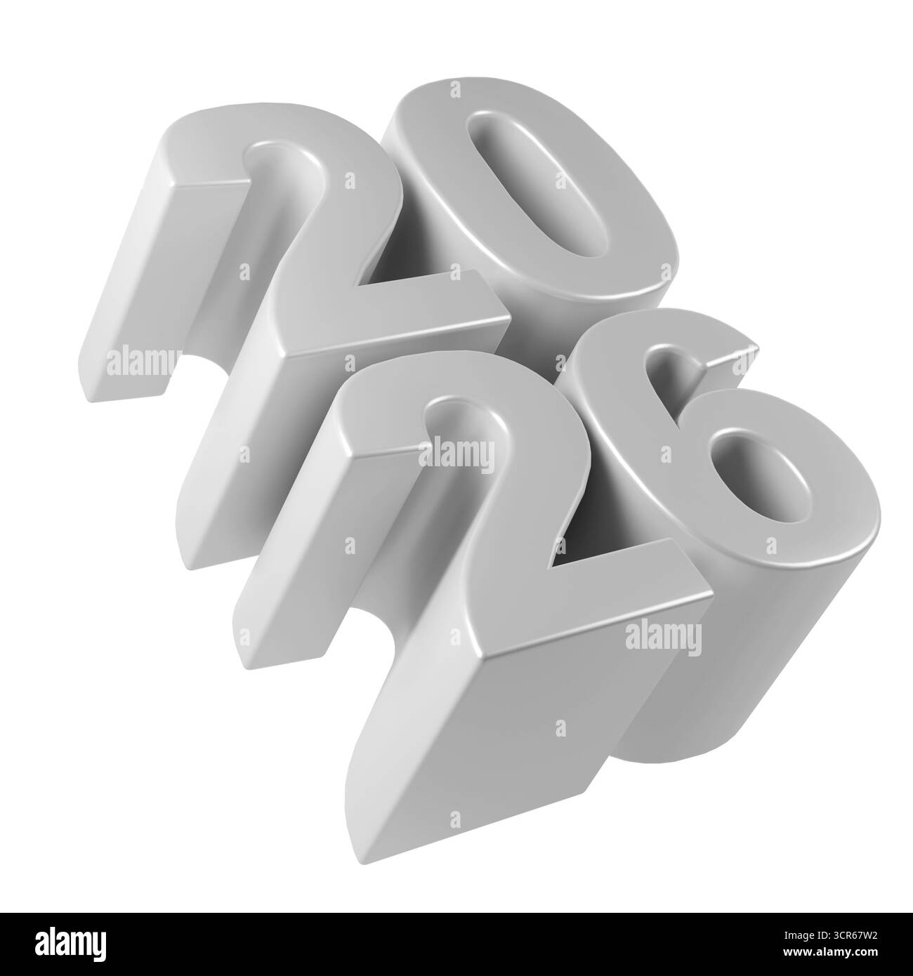 3d 2026 future year concept hi-res stock photography and images - Alamy