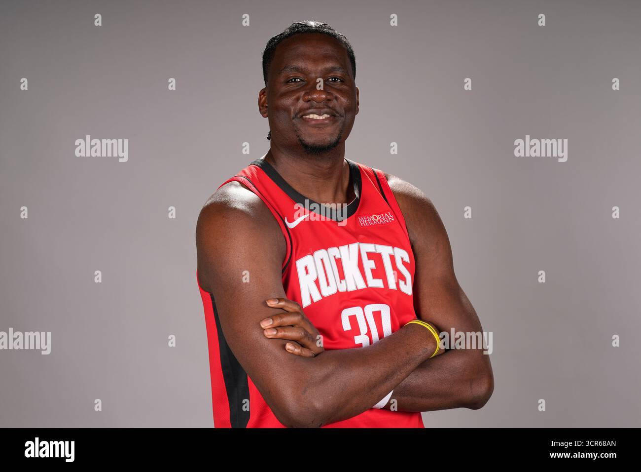 Houston Rockets' Clint Capela poses for a photograph during an NBA ...