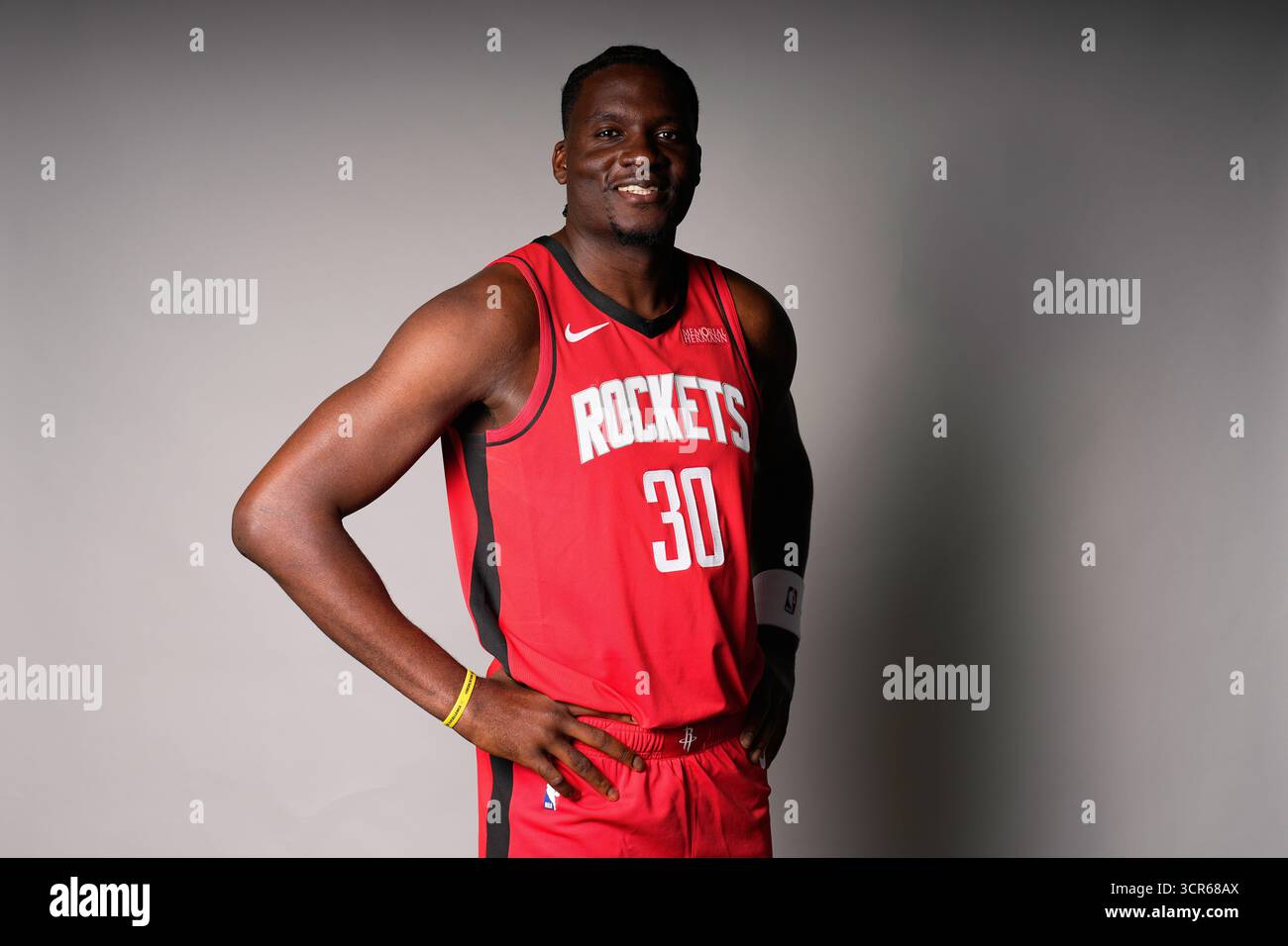Houston Rockets' Clint Capela poses for a photograph during an NBA ...
