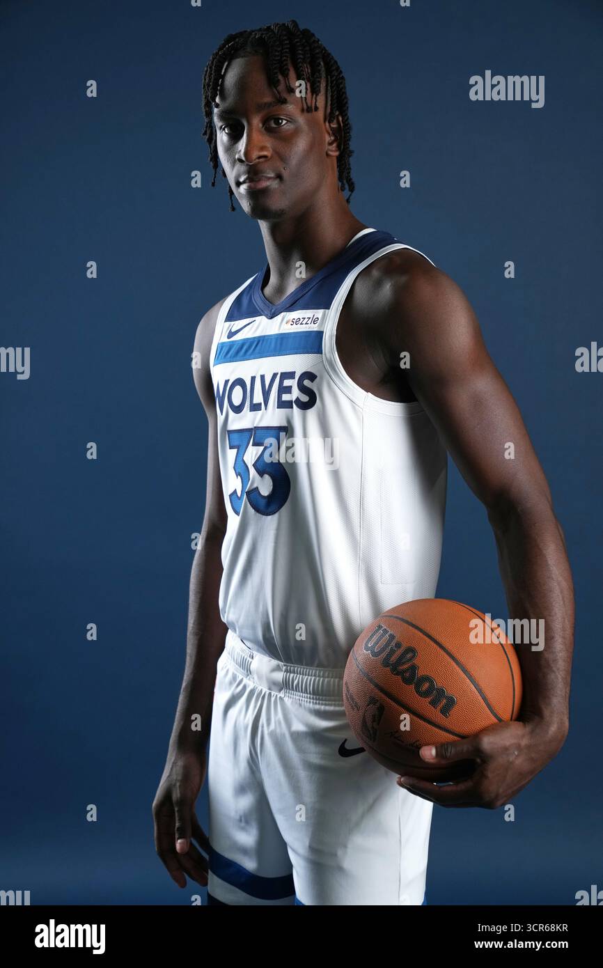 Minnesota Timberwolves forward Leonard Miller poses for a photo during ...