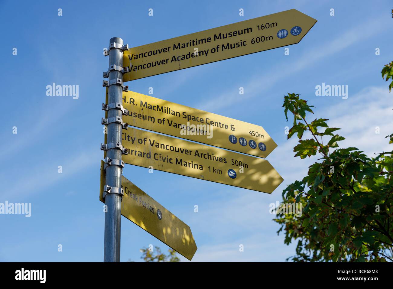 Vancouver, Canada - Sep 15,2025: Directional signpost in Vancouver ...