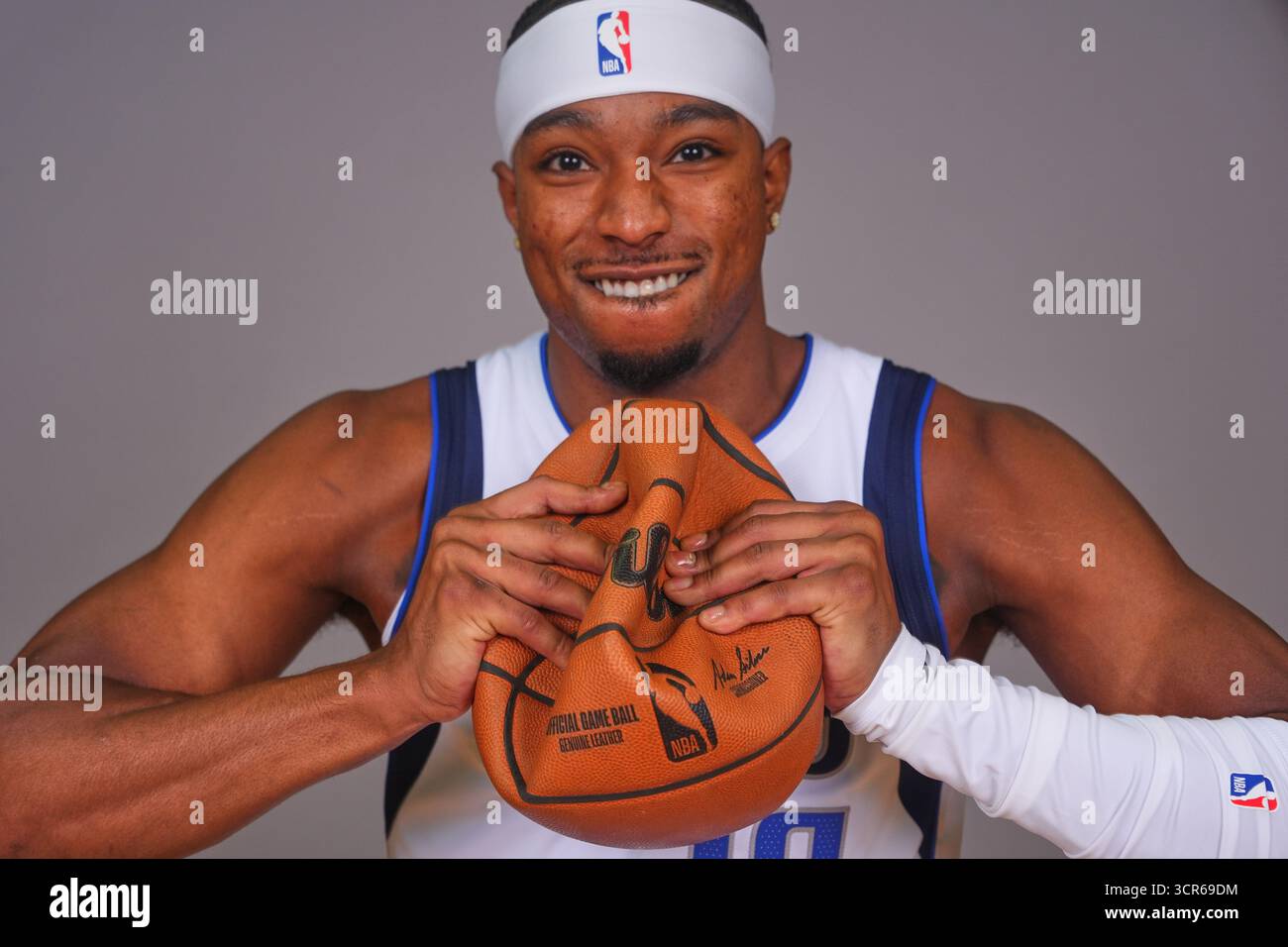 Dallas Mavericks guard Brandon Williams poses for a photo during the ...