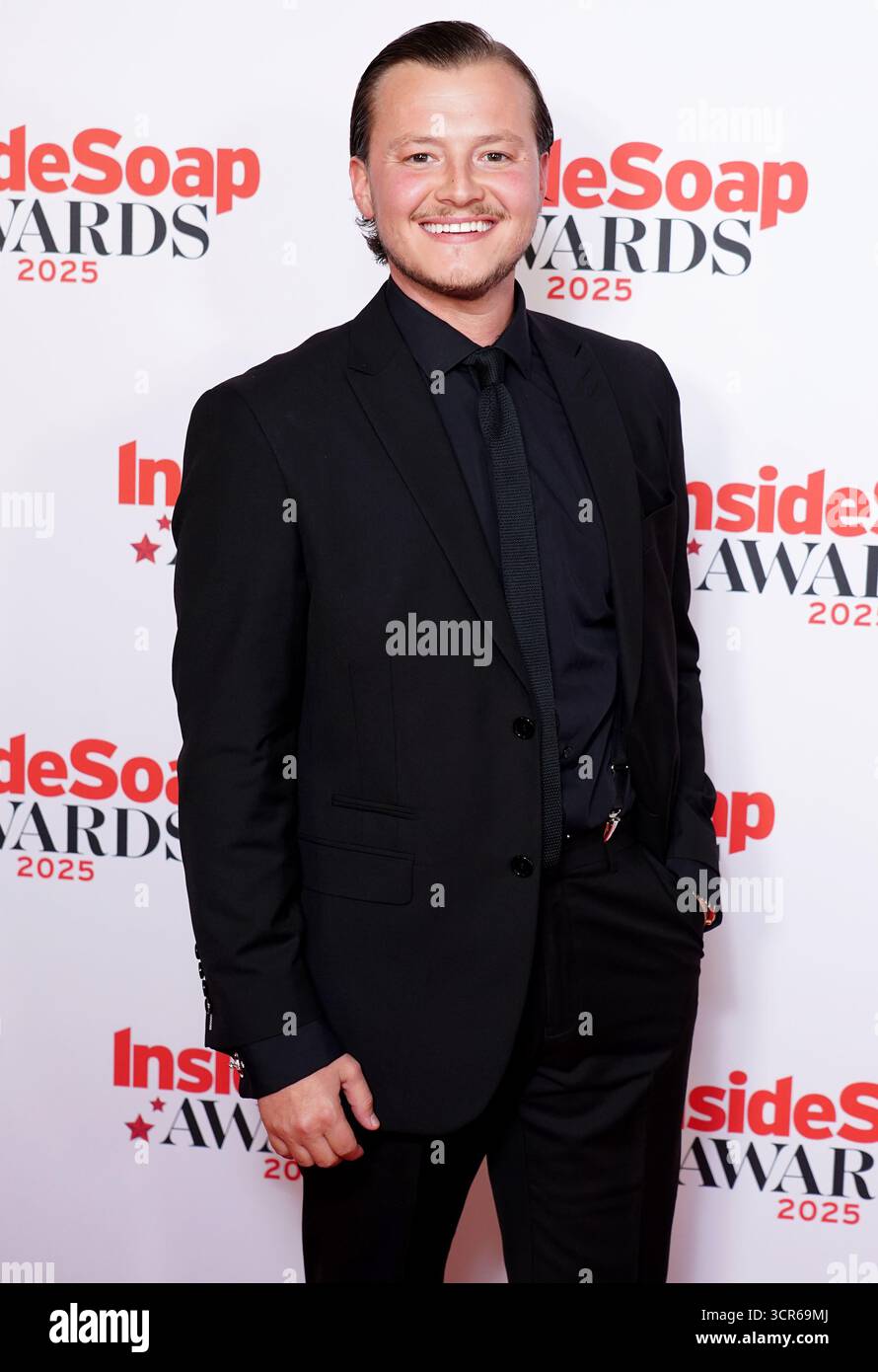 Charlie Wernham attends the Inside Soap Awards at One Ninetyfour in ...