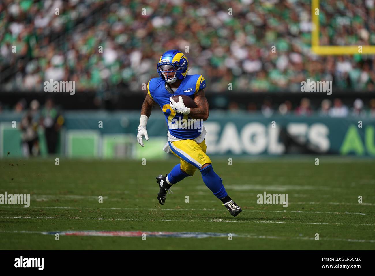 Los Angeles Rams' Blake Corum in action during an NFL football game in ...