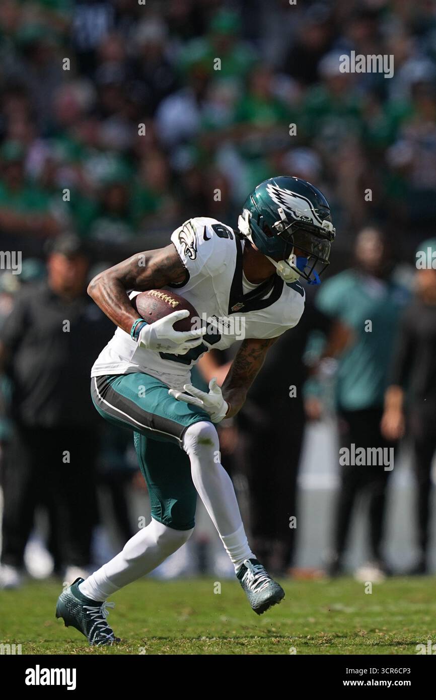 Philadelphia Eagles' Devonta Smith in action during an NFL football ...