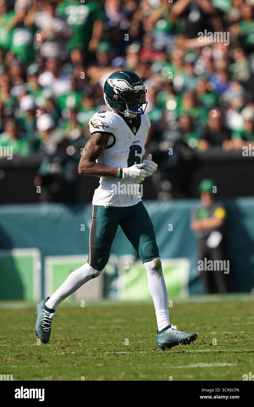 Philadelphia Eagles' Devonta Smith in action during an NFL football ...