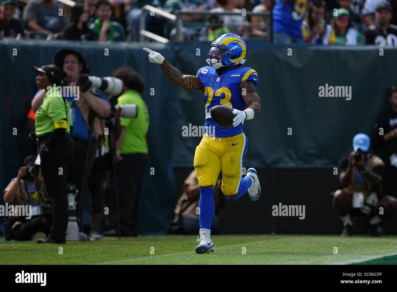 Los Angeles Rams' Kyren Williams in action during an NFL football game ...