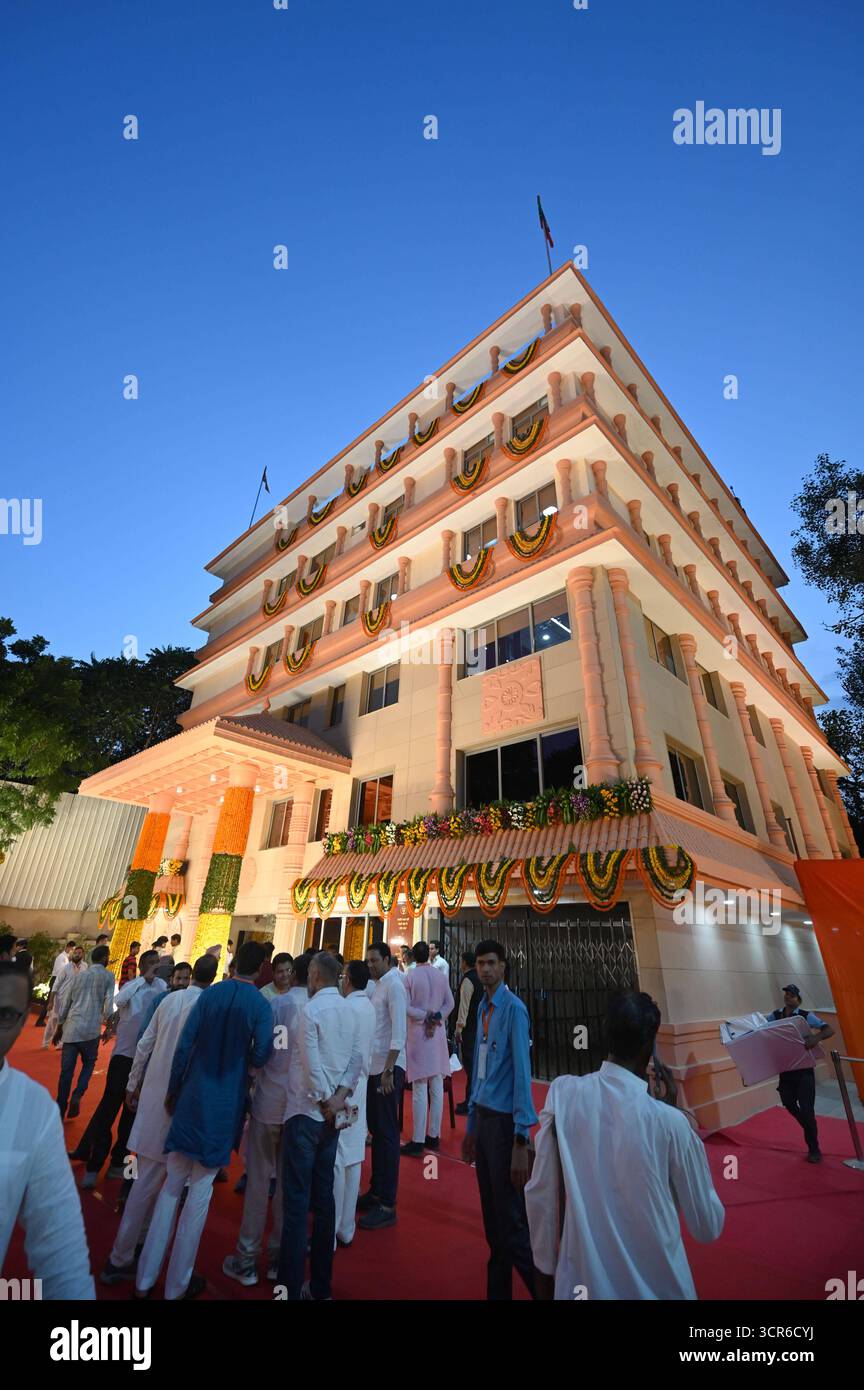 NEW DELHI, INDIA - SEPTEMBER 29: New Building of Delhi Pradesh BJP office inaugurated by Prime ...