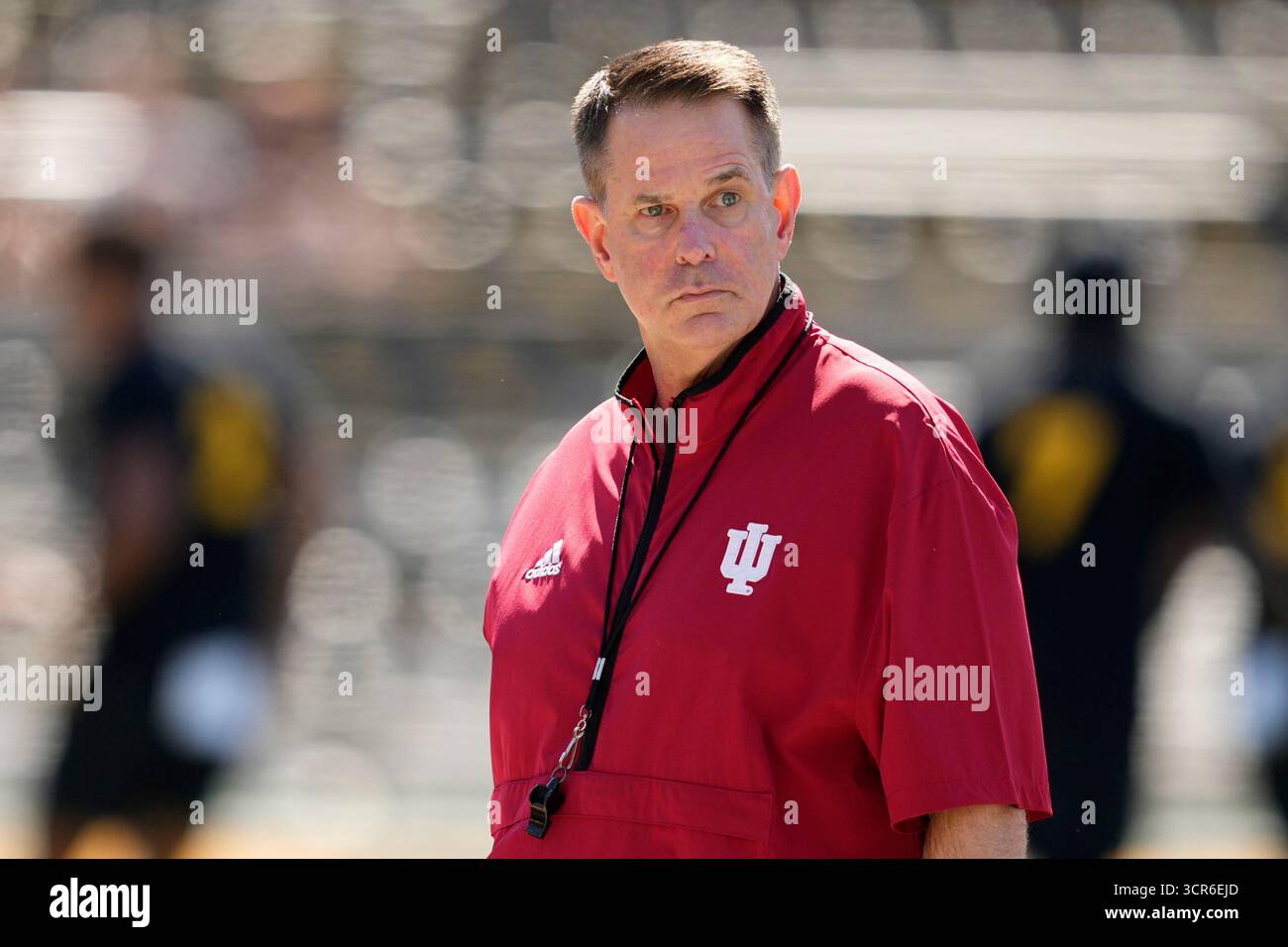 Indiana head coach Curt Cignetti walks on the field before an NCAA ...