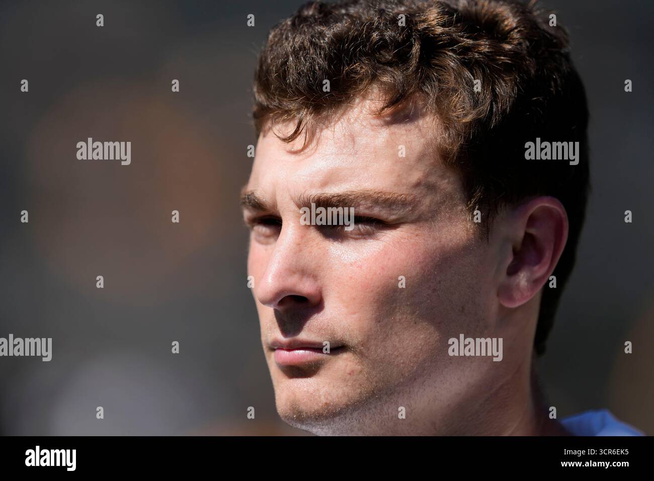 Indiana quarterback Fernando Mendoza walks on the field before an NCAA ...