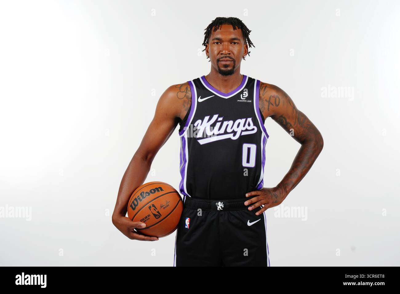 Sacramento Kings guard Malik Monk poses during the NBA basketball team ...