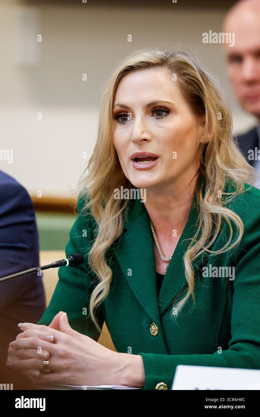 Rep. Laurel Lee (R-FL) speaks as the House Judiciary Subcommittee on Oversight holds a field ...