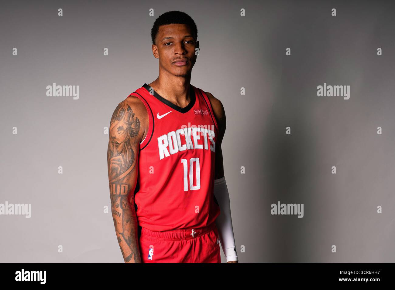 Houston Rockets' Jabari Smith Jr. poses for a photograph during an NBA ...