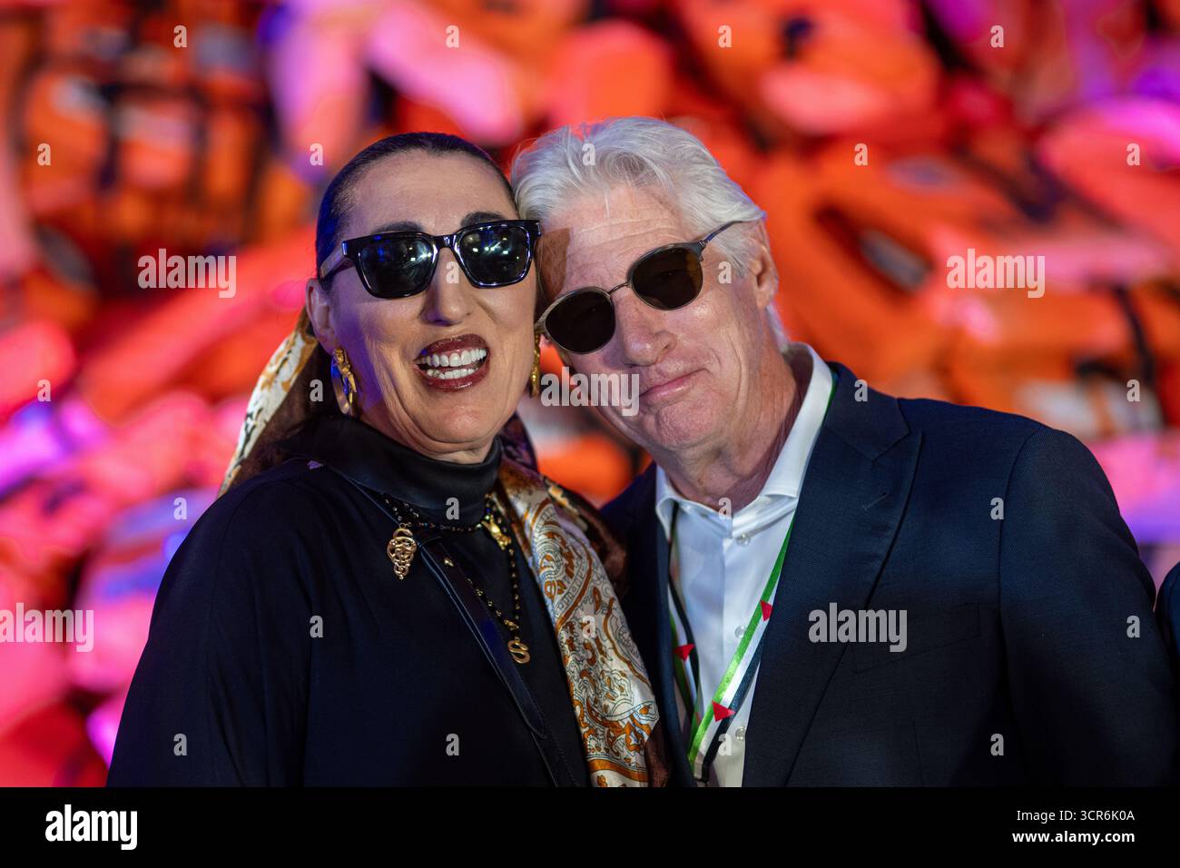 Actors Rossy de Palma and Richard Gere during the 10th anniversary of ...