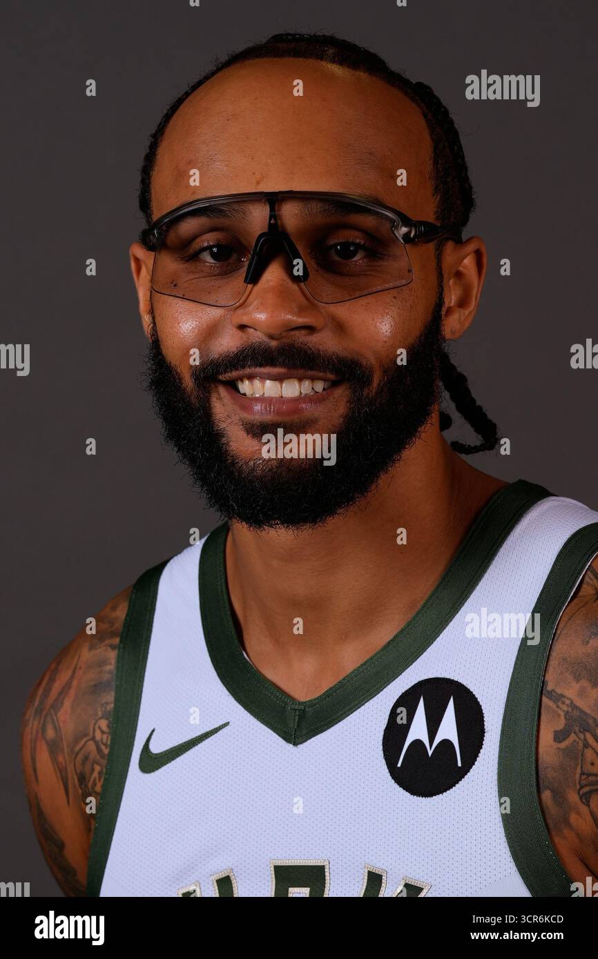 Milwaukee Buck' Gary Trent Jr. poses for a photo during the team's NBA ...