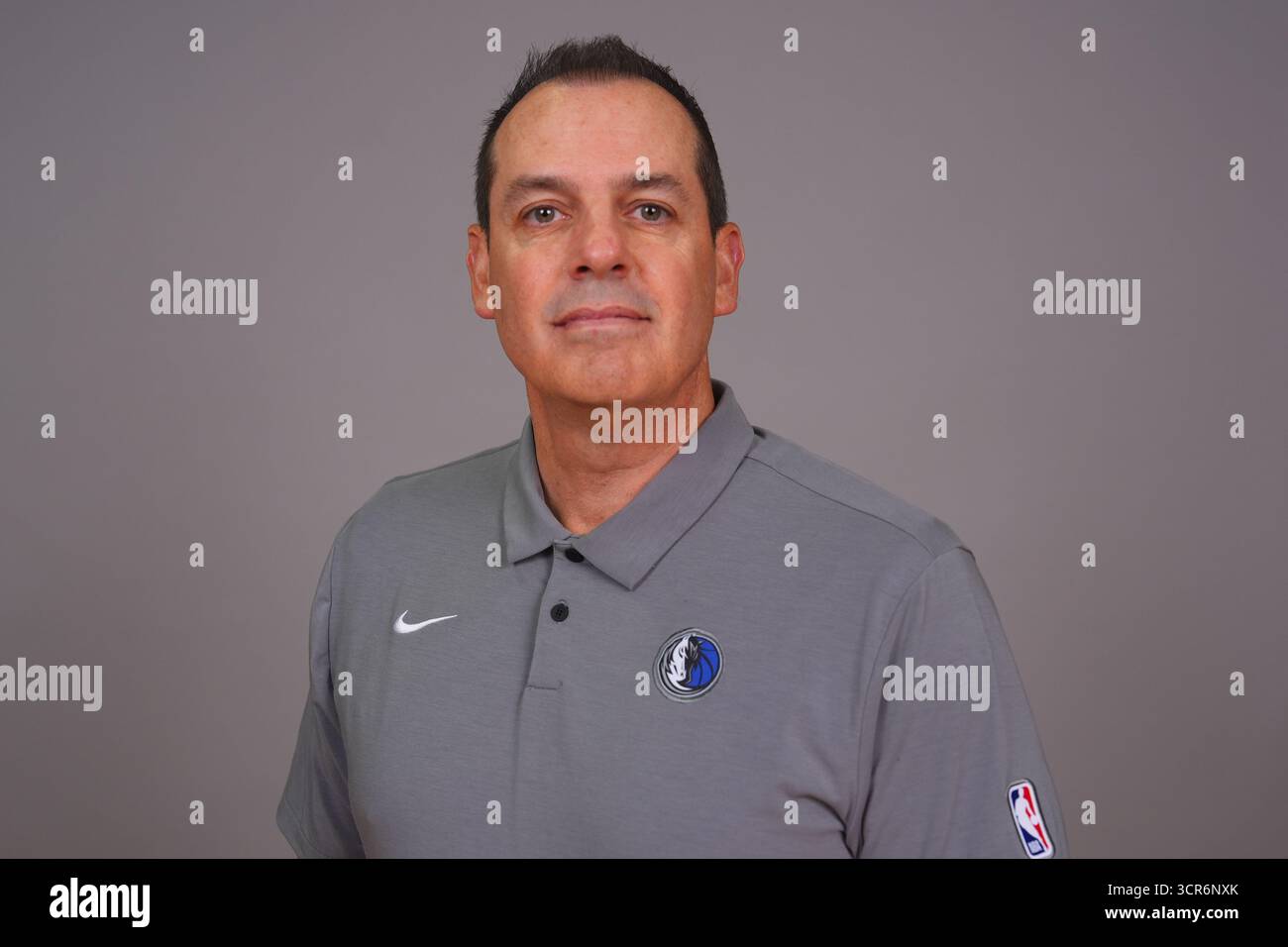 Dallas Mavericks assistant coach Frank Vogel poses for a photo during ...